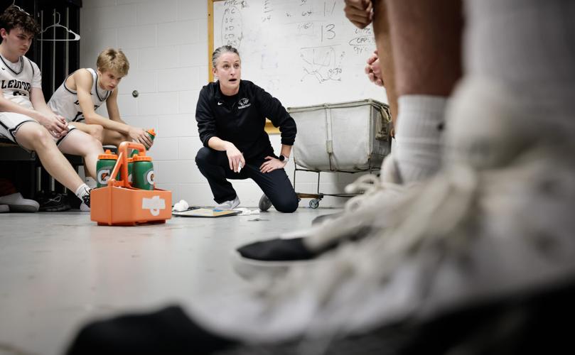 Ann Ferguson coaches Thomasville's Ledford boys basketball