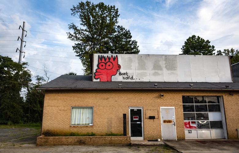 Bart Simpson is taking over wall space in Winston-Salem