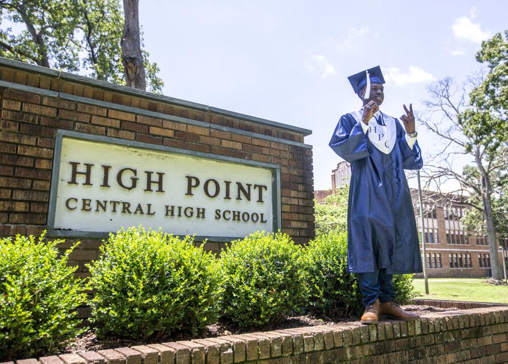 Photos: High Point Central's High School's drive-thru graduation ...