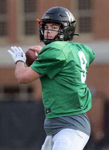 Hank Bachmeier settling in during spring practice at Wake
