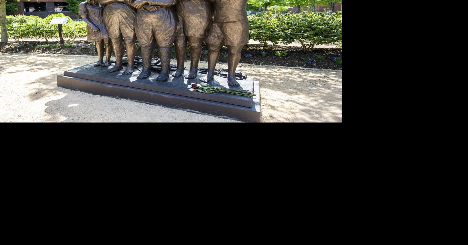 Vandals deface Holocaust statue at LeBauer Park, Greensboro