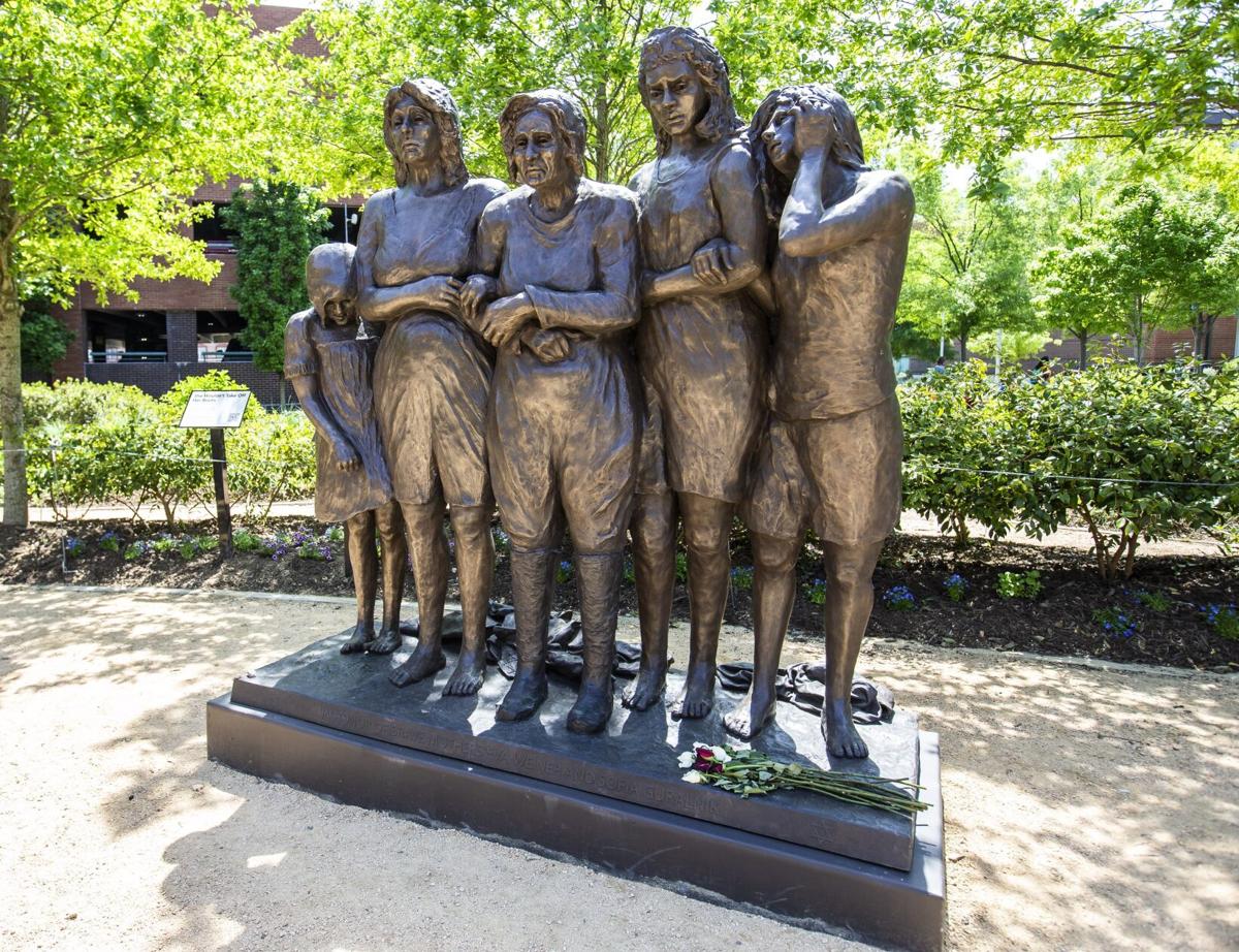 Vandals deface Holocaust statue at LeBauer Park, Greensboro