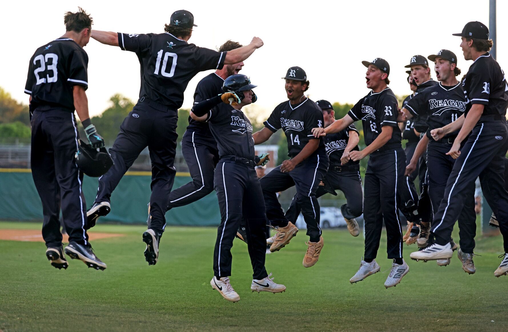 See photos of Reagan baseball's 11-3 win over West Forsyth