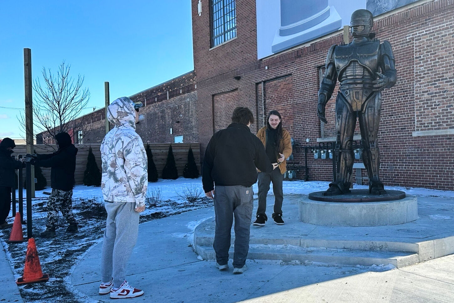 RoboCop statue finally stands guard over Detroit