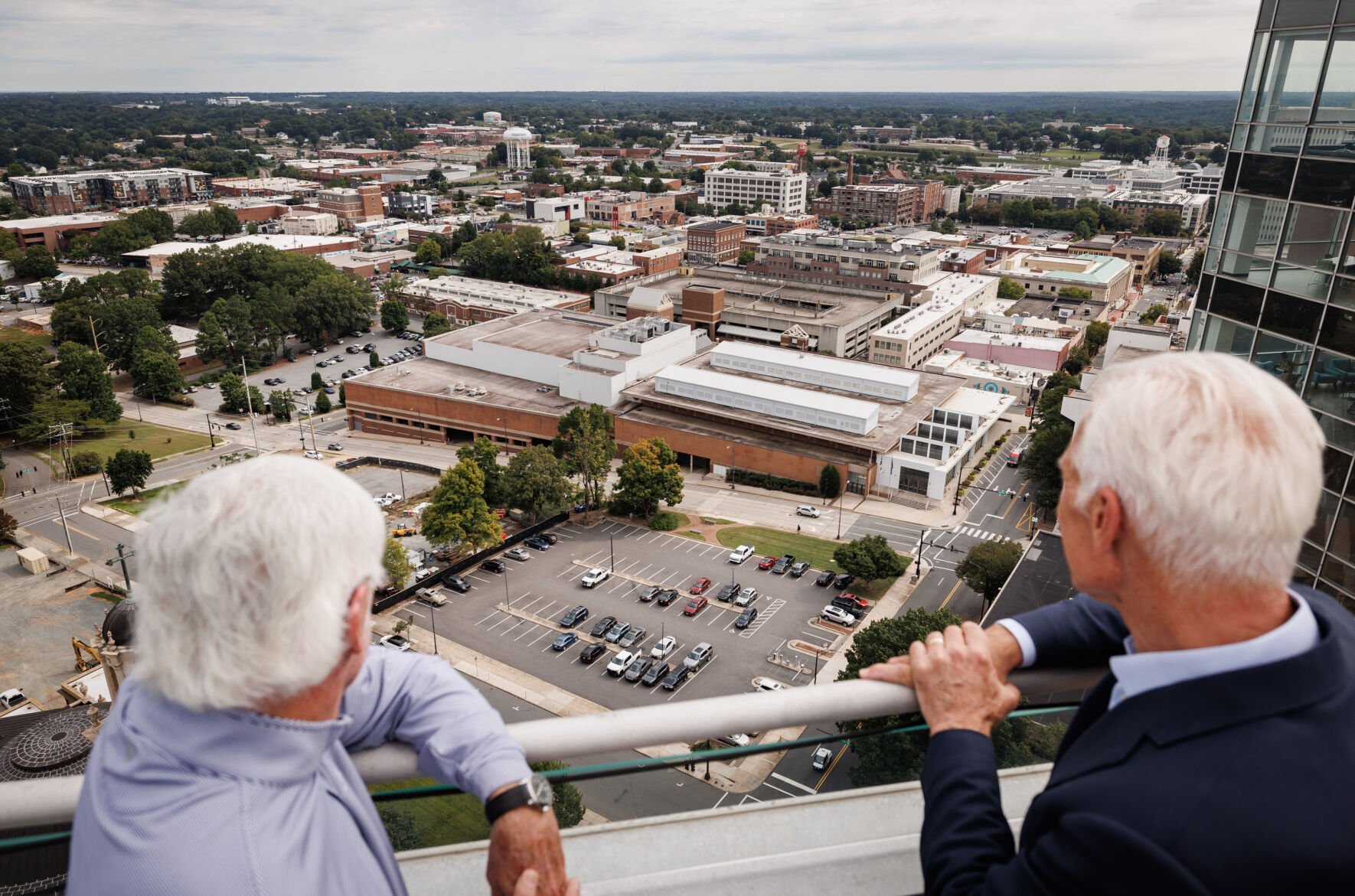 See photos of Don Flow and Jim Brammer overlooking the site of the ...
