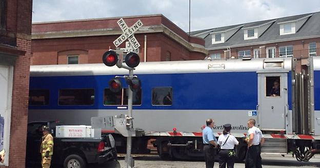 Amtrak train hits tractor-trailer in North Carolina