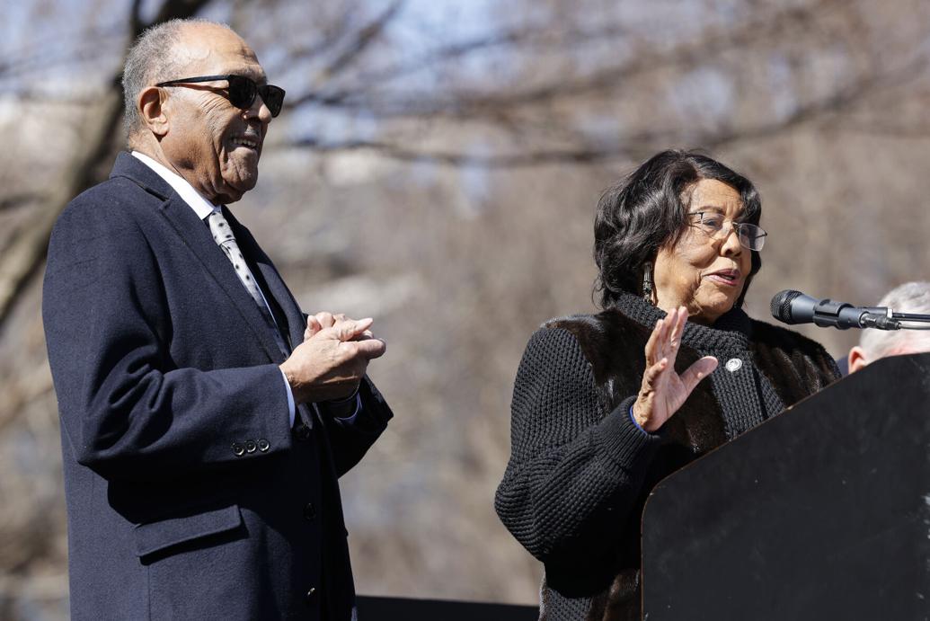 "The journey" of Shirley and Henry Frye immortalized downtown