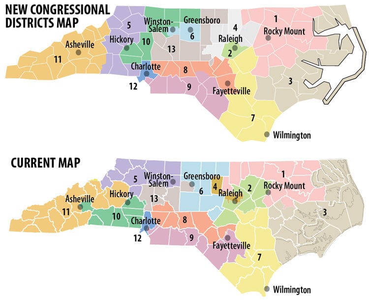 North Carolina's redrawn congressional map already contested