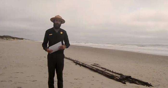 Six-masted ship lost in 1913 storm reappears on Outer Banks after ...