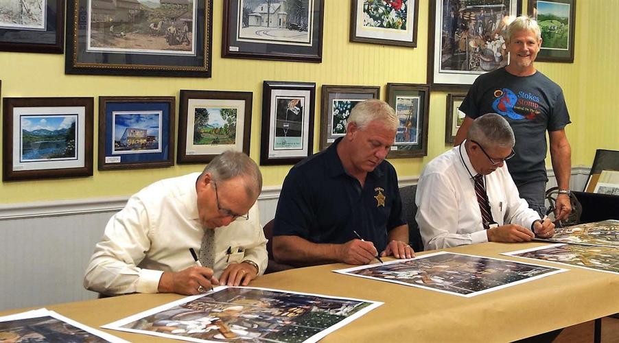 Sam Page among 3 sheriffs featured in Frank Duncan painting