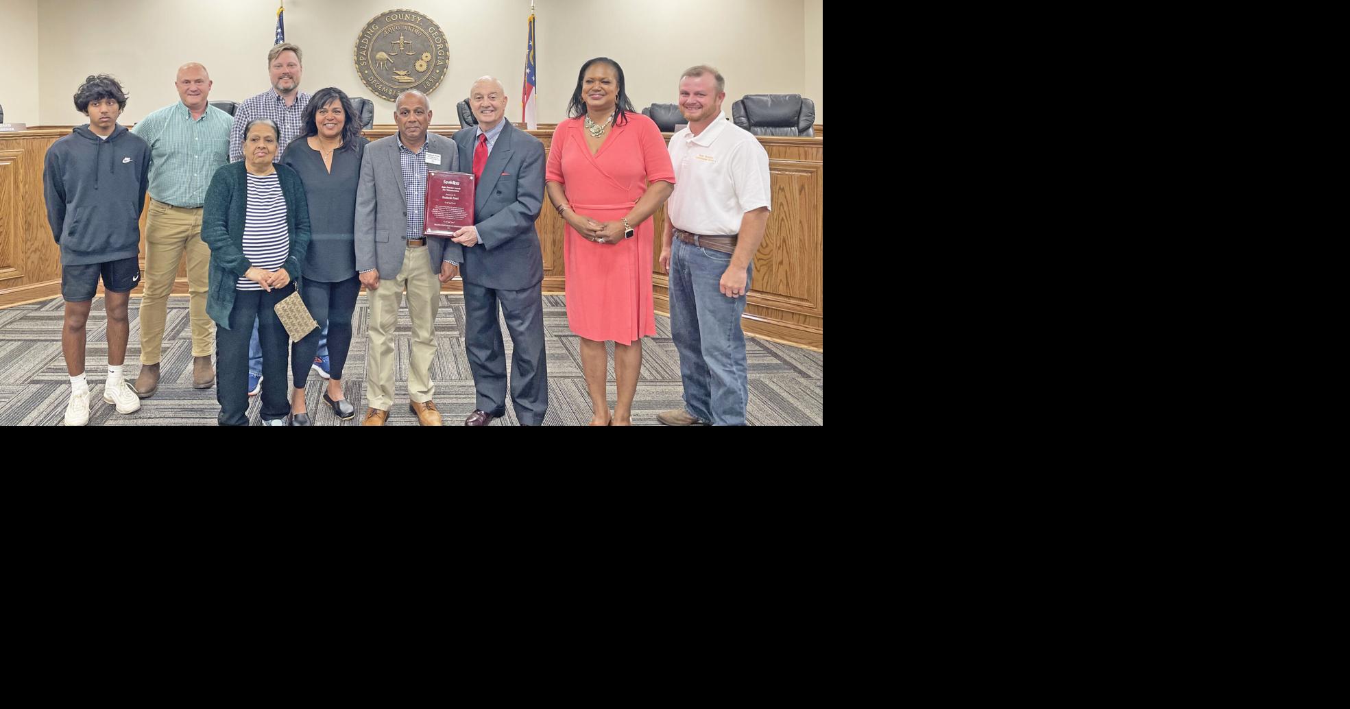 Patel honored for his volunteer service to Spalding County | News ...