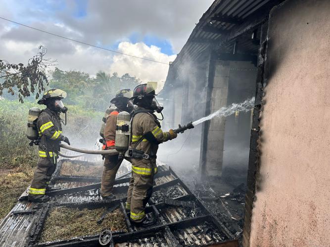 GFD: No injuries at wood-and-tin structure fire in Yigo | News ...