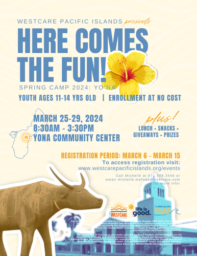 'Here comes the fun' spring camp for kids 11-14 goes to Yona ...