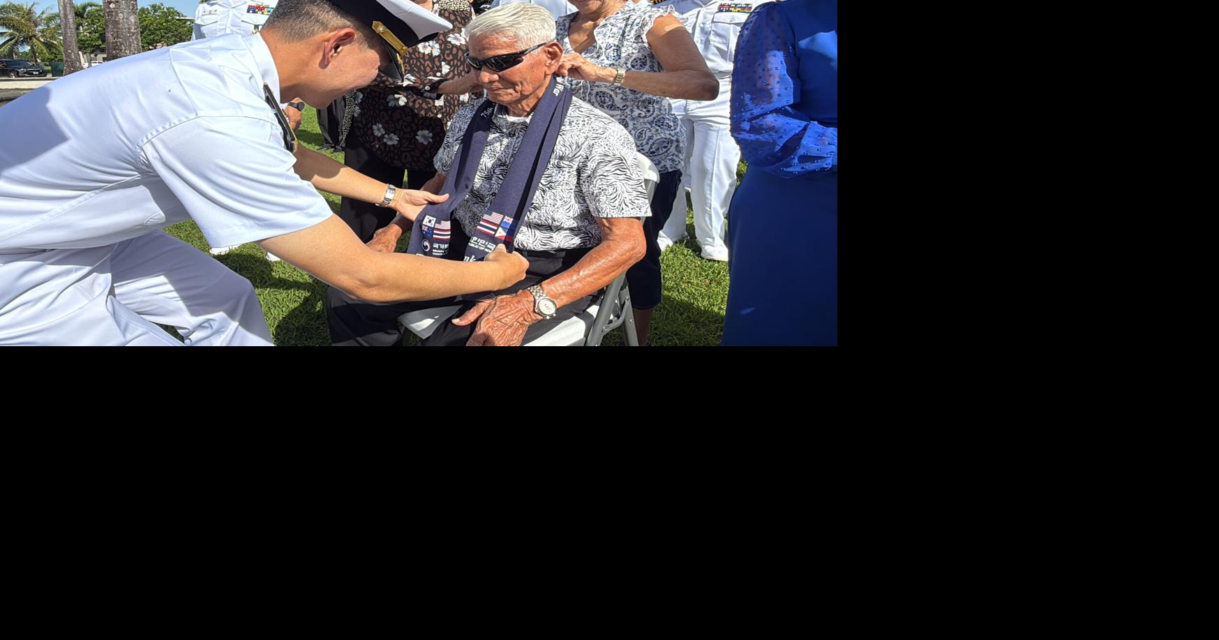 PHOTOS: Korean Navy personnel honor Korean War veterans on Guam ...