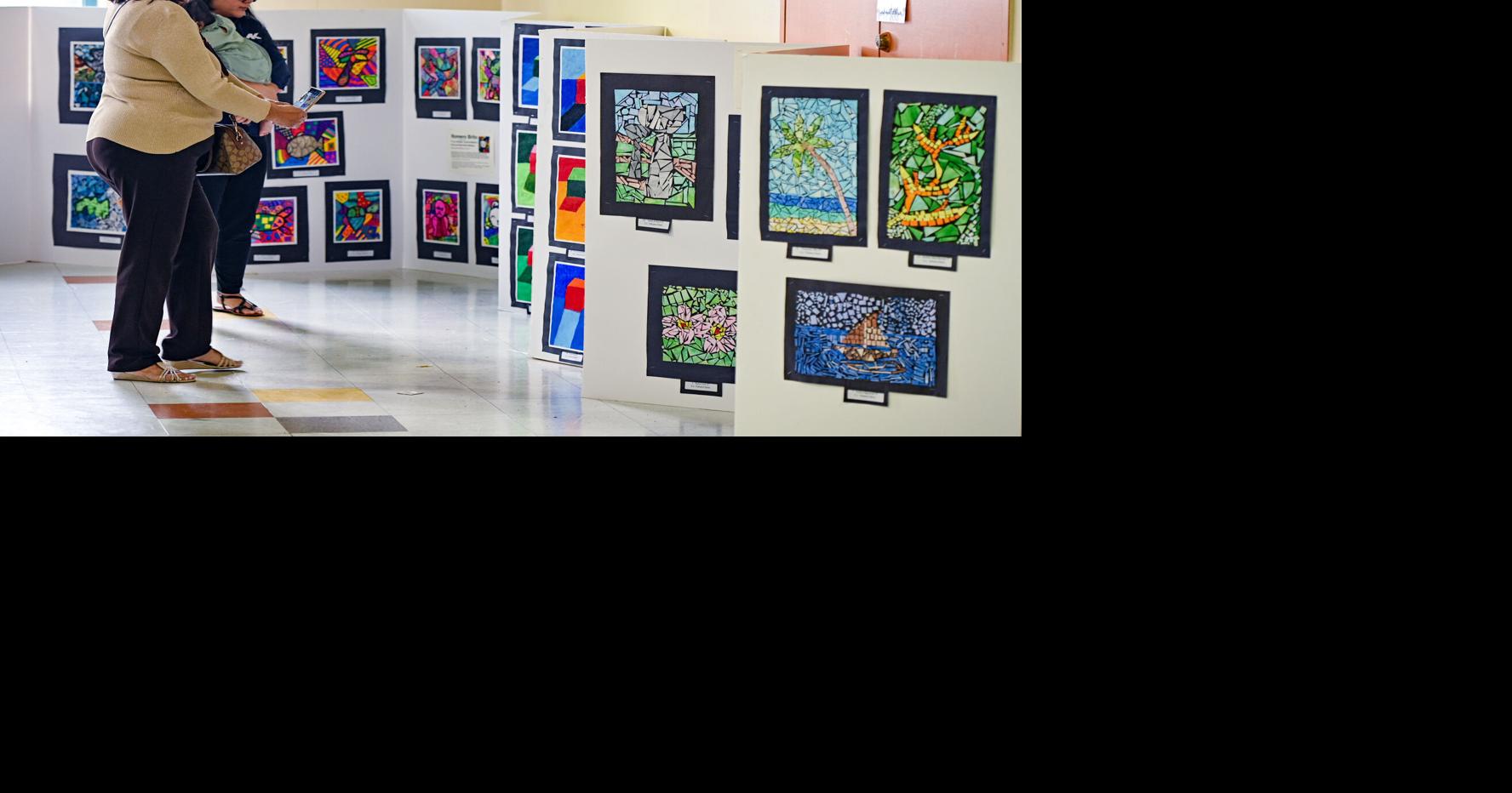 Over 500 pieces of art created by CL Taitano Elementary School students ...