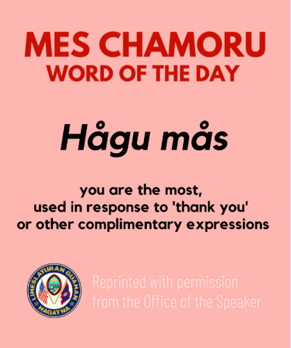Mes CHamoru Word of the Day: Hågu mås | Lifestyle | guampdn.com