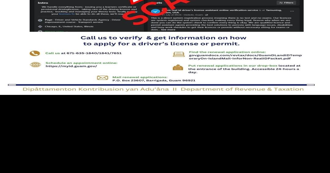 DRT: Beware of Guam driver’s license scammers | News | guampdn.com