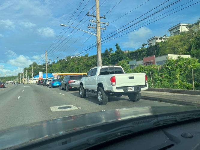 Motorists start lining up for gas | News | guampdn.com