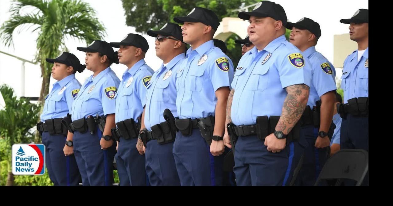 WATCH: The moment 13 new Guam police officer trainees recite their oath ...