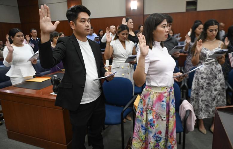PHOTOS: Guam welcomes 78 new US citizens ahead of Juneteenth holiday ...