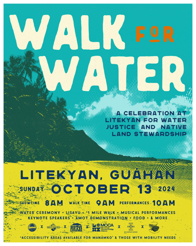'Walk for Water' on Oct. 13 at Ritidian to celebrate water justice ...