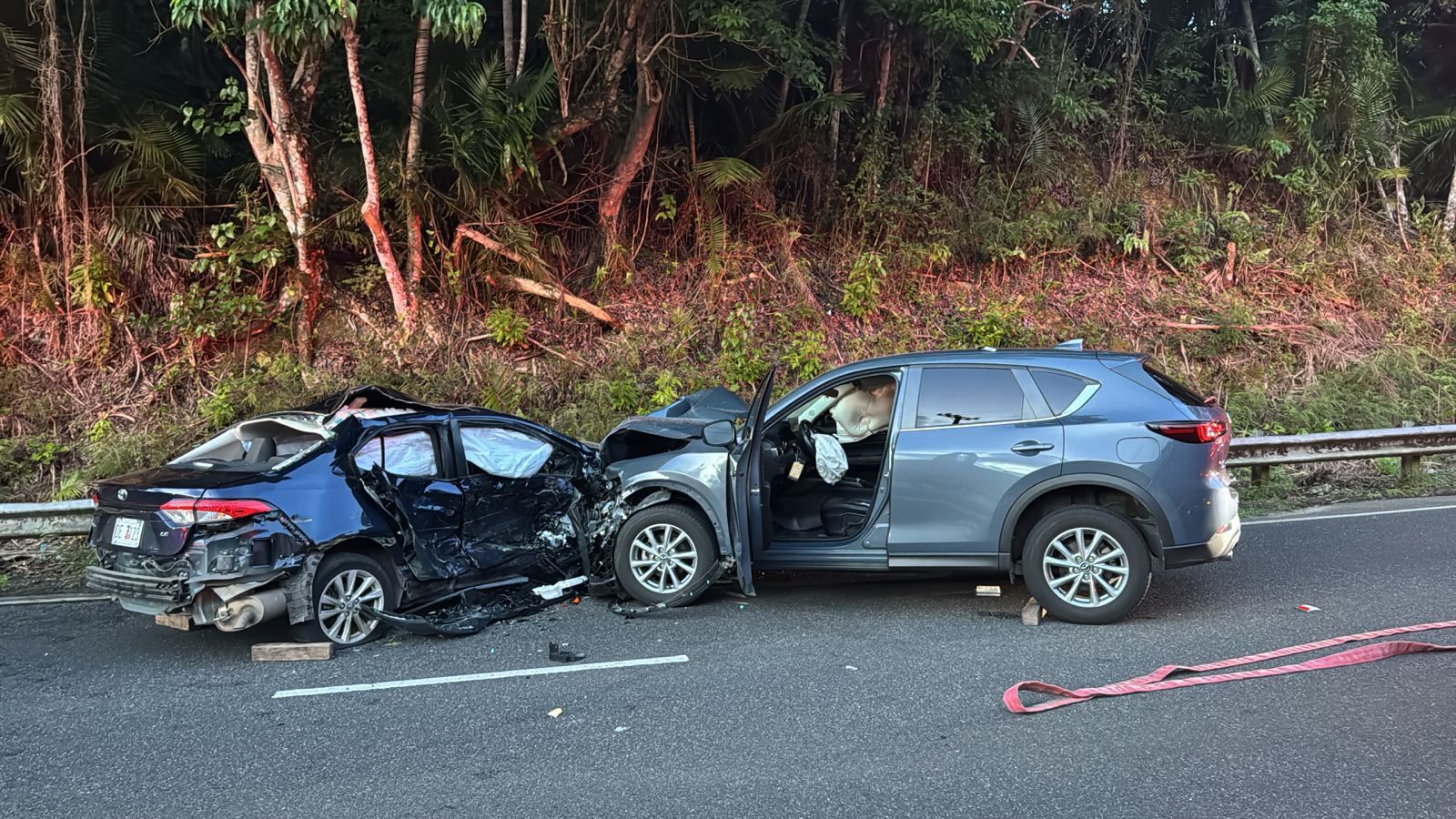 Woman sent to hospital for serious injuries after 2-car crash in Sinajana, man with minor ...