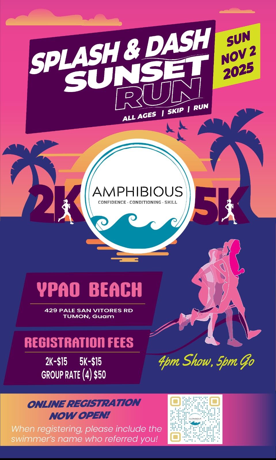 Amphibious Aquatics sets Splash and Dash sunset run for Nov. 2 | Sports | guampdn.com