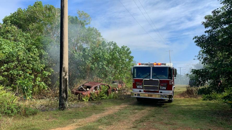 GFD responds to grass fire near Wusstig Road in Dededo | News | guampdn.com
