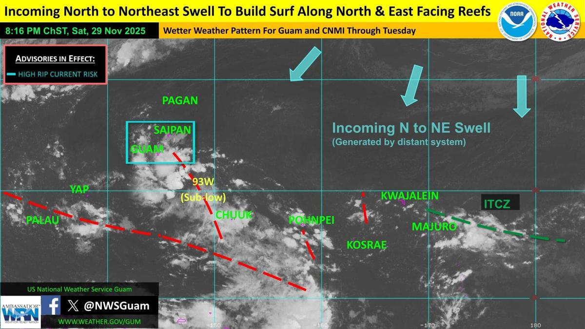 NWS: Wet weather for Guam, CNMI through Tuesday | News | guampdn.com