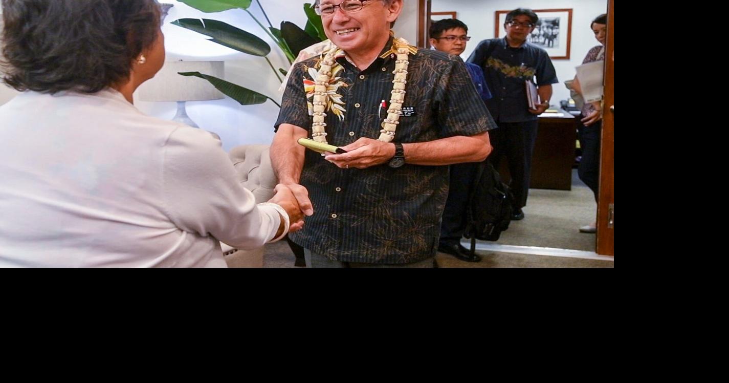 Guam, Okinawa governors discuss U.S. Marines relocation | Local News ...
