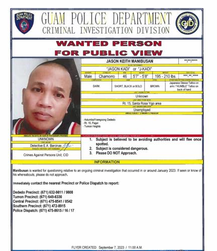 Police seek Jason Keith Manibusan | News | guampdn.com
