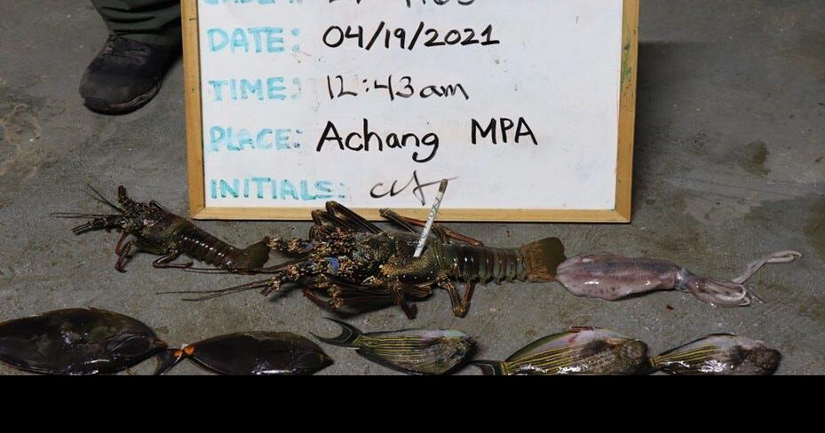 Five arrested in connection with illegal fishing at Achang Reef Flat ...