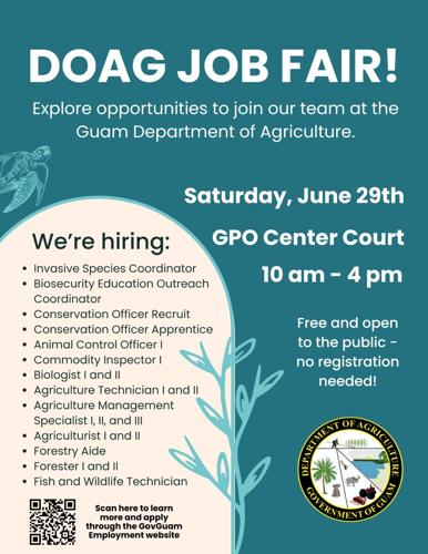 Guam Department of Agriculture to host job fair Saturday | Lifestyle ...