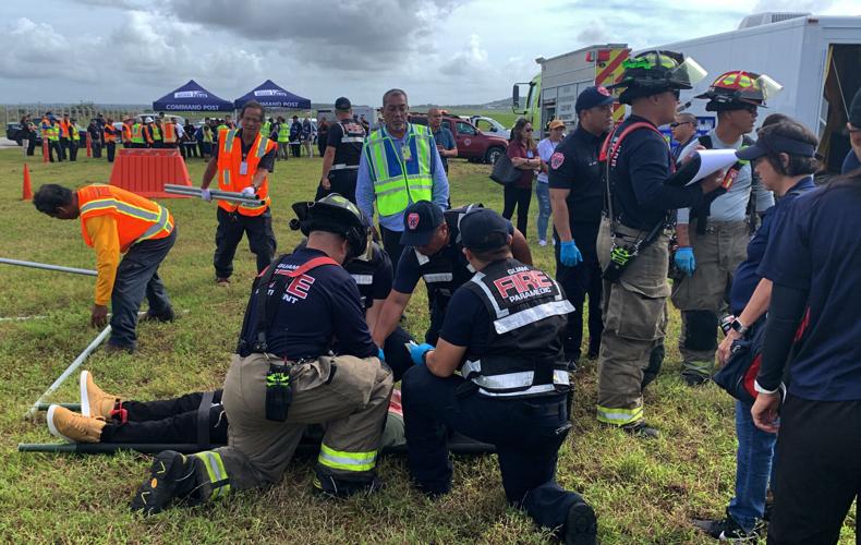 A full-scale disaster exercise at the airport | Multimedia | guampdn.com
