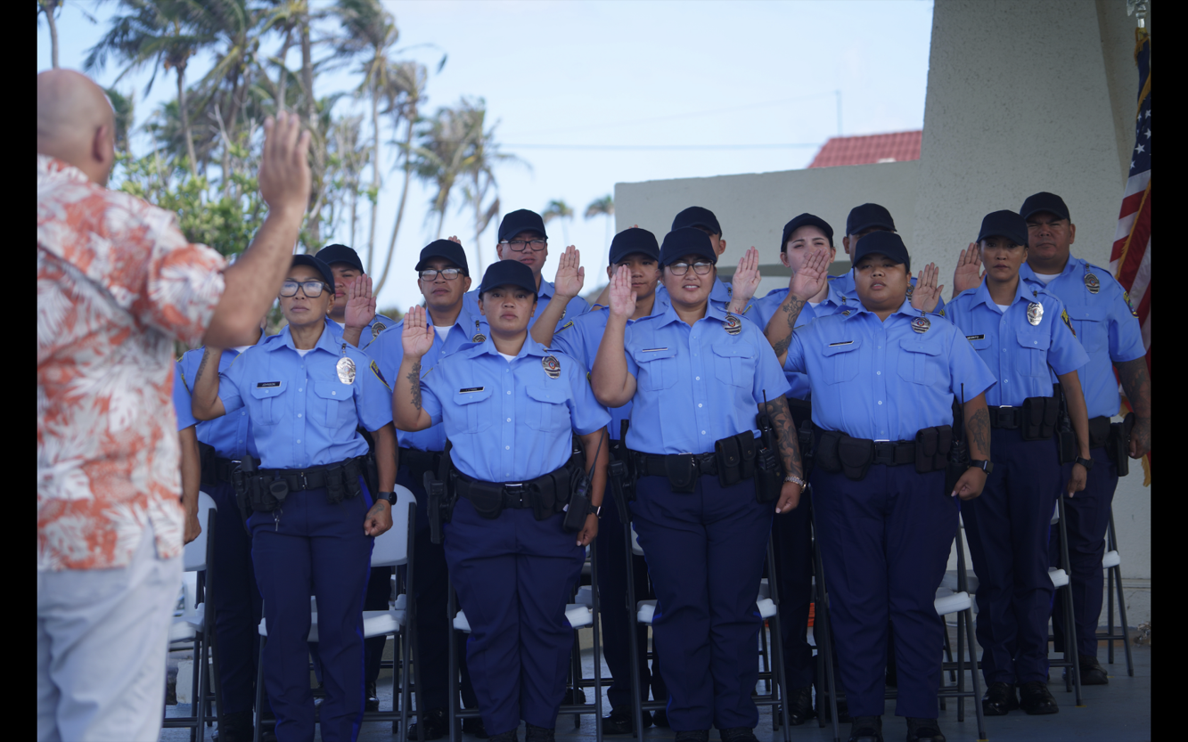 Largest GPD recruit cycle in 26 years takes oath | News | guampdn.com
