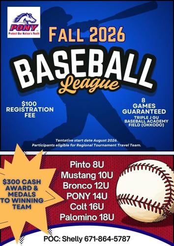 Registration open for Fall 2026 PONY Baseball League | Sports | guampdn.com