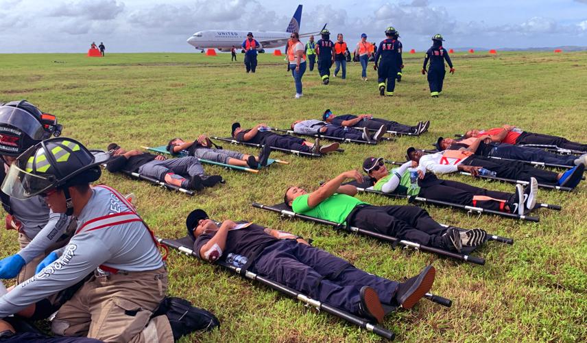 A full-scale disaster exercise at the airport | Multimedia | guampdn.com