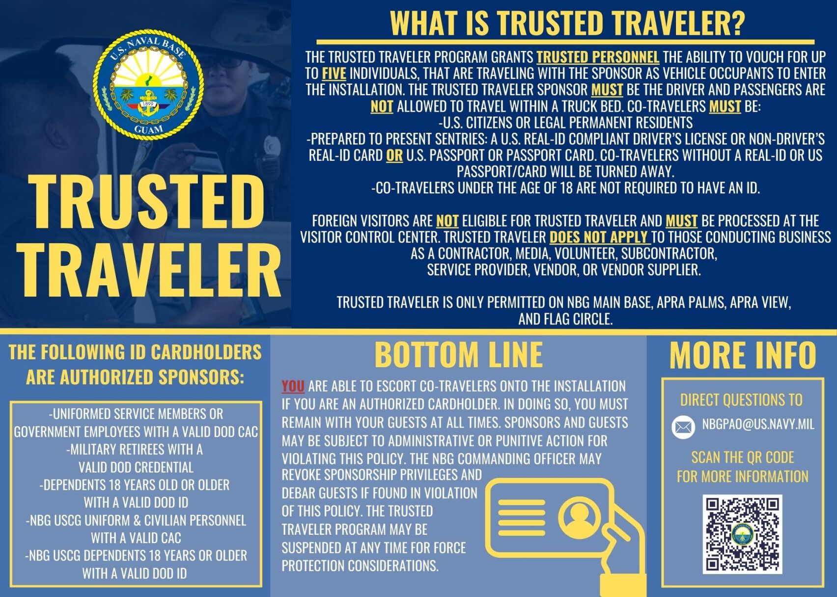 Naval Base Guam resumes Trusted Traveler Program | News | guampdn.com