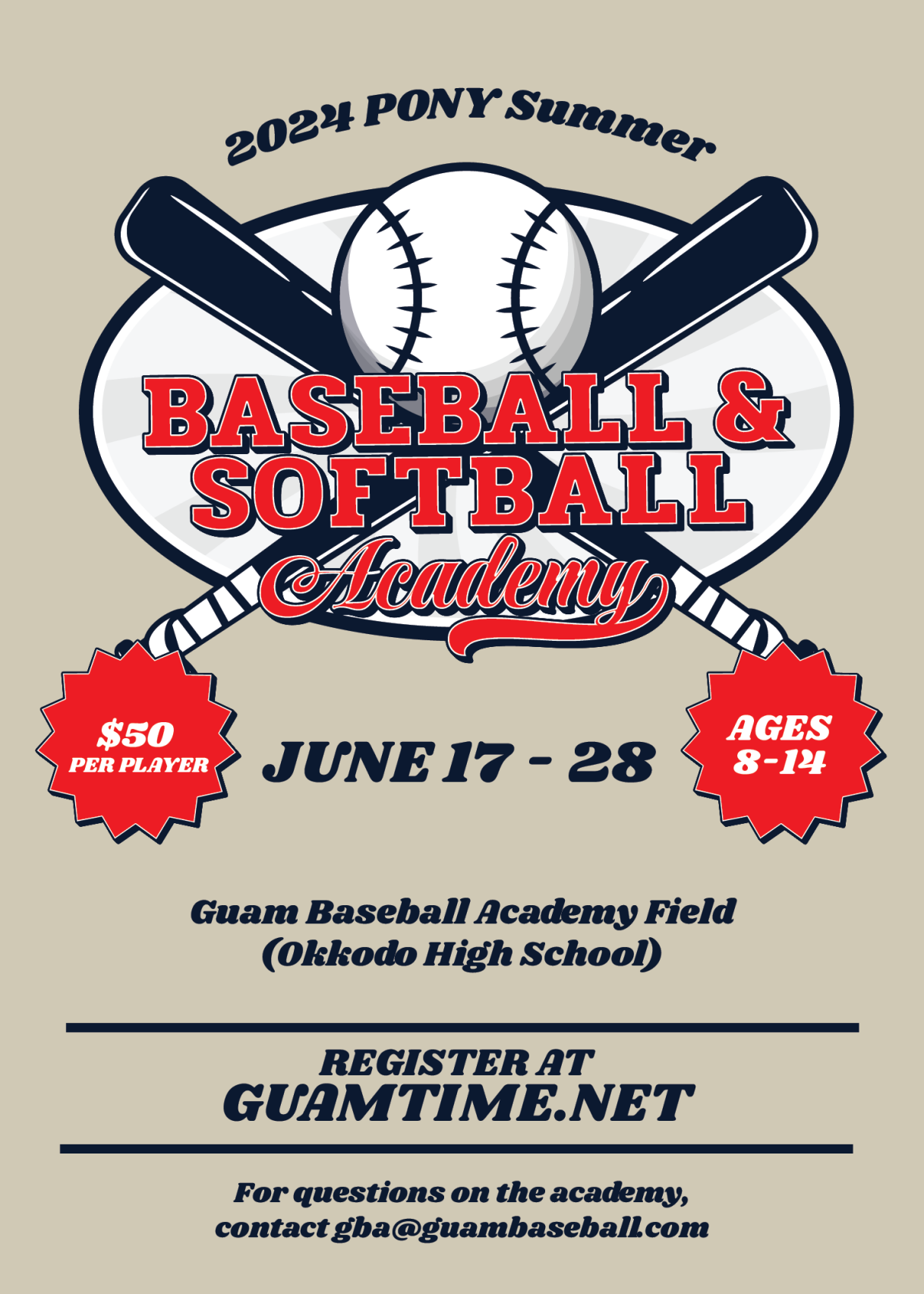 GBA to hold 9th summer PONY youth baseball softball skills academies ...
