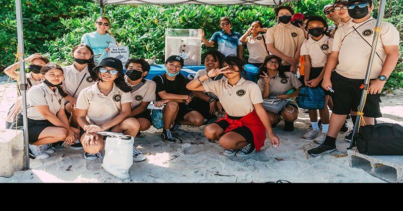 Luis P. Untalan Middle School students learn about sea turtles ...