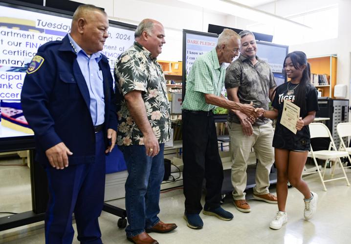 Talo'fo'fo' Elementary students complete DARE training | Multimedia ...