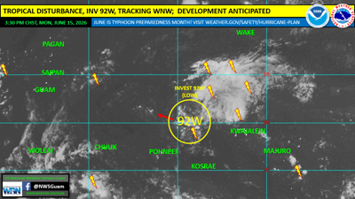 UPDATE: Invest 92W expected in the Marianas later this week | News ...