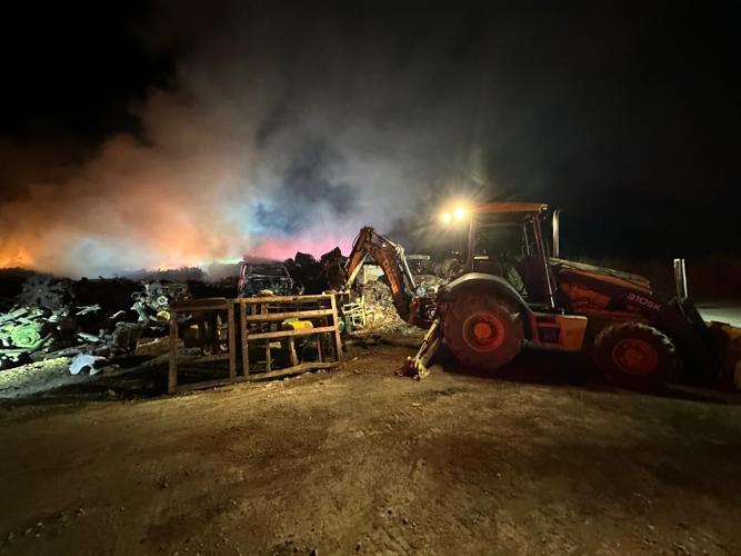 Firefighters battle blaze at Roadside Towing in Harmon | News | guampdn.com