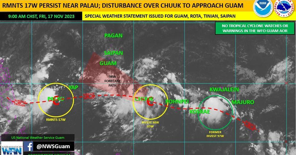 Tropical disturbance to pass near Guam this weekend | News | guampdn.com