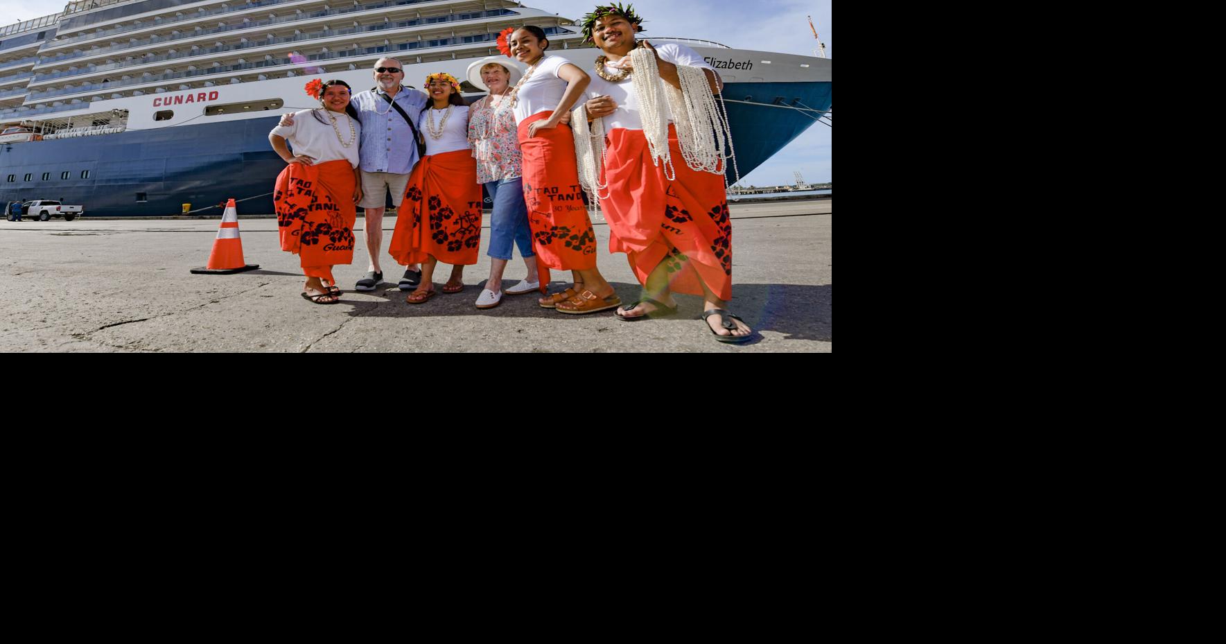 Cruise ship MS Queen Elizabeth pays a port visit to Guam | Multimedia ...