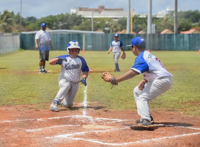Barrigada Dodgers teams face each other in Guam Little League Baseball ...