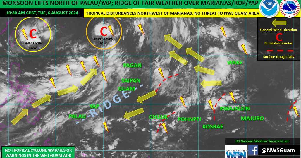 NWS: Fair weather through much of the week | News | guampdn.com
