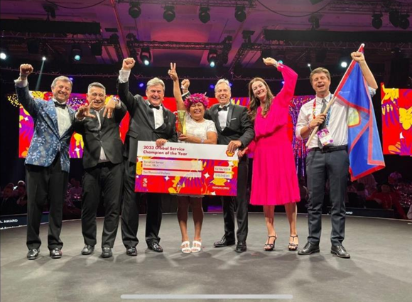 IP&E Guam Shell's Benanza Senior wins 'Service Champion of the Year ...