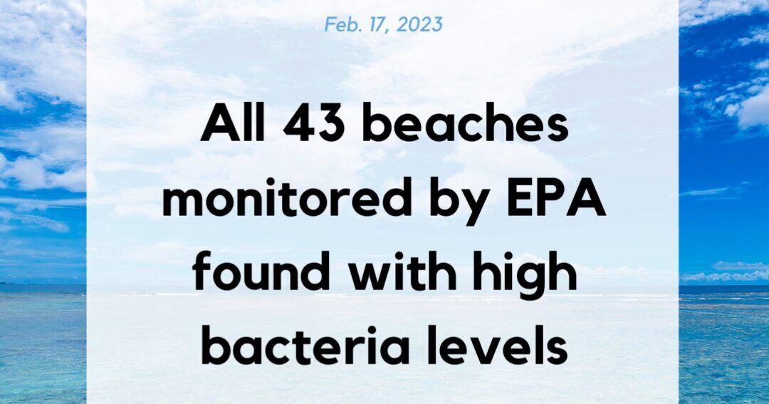 Guam EPA issues advisory for 43 monitored beaches | News | guampdn.com