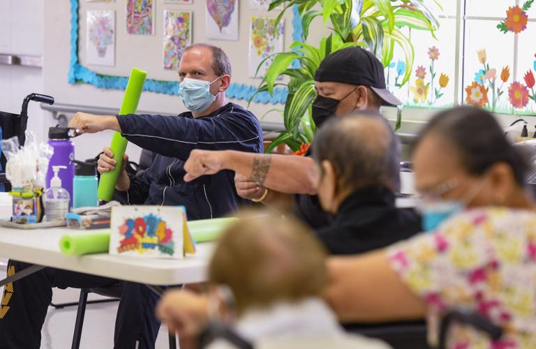 Visiting sailors spend quality time with the elderly | Multimedia ...